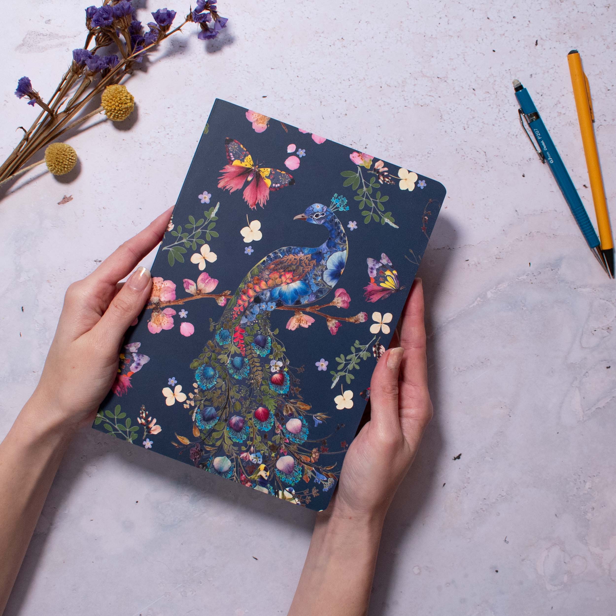 Floral Peacock Notebook – Helen Ahpornsiri
